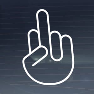 Mittelfinger • Stickerplot